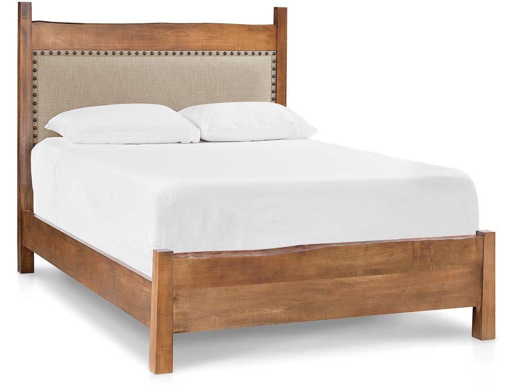 Bassett Heritage Live Edge Upholstered Bed Furniture Bedroom Beds