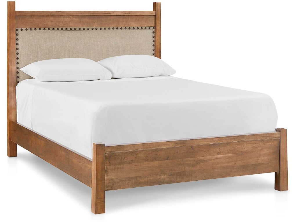 Bassett Heritage Leather Upholstered Bed Furniture Bedroom Beds