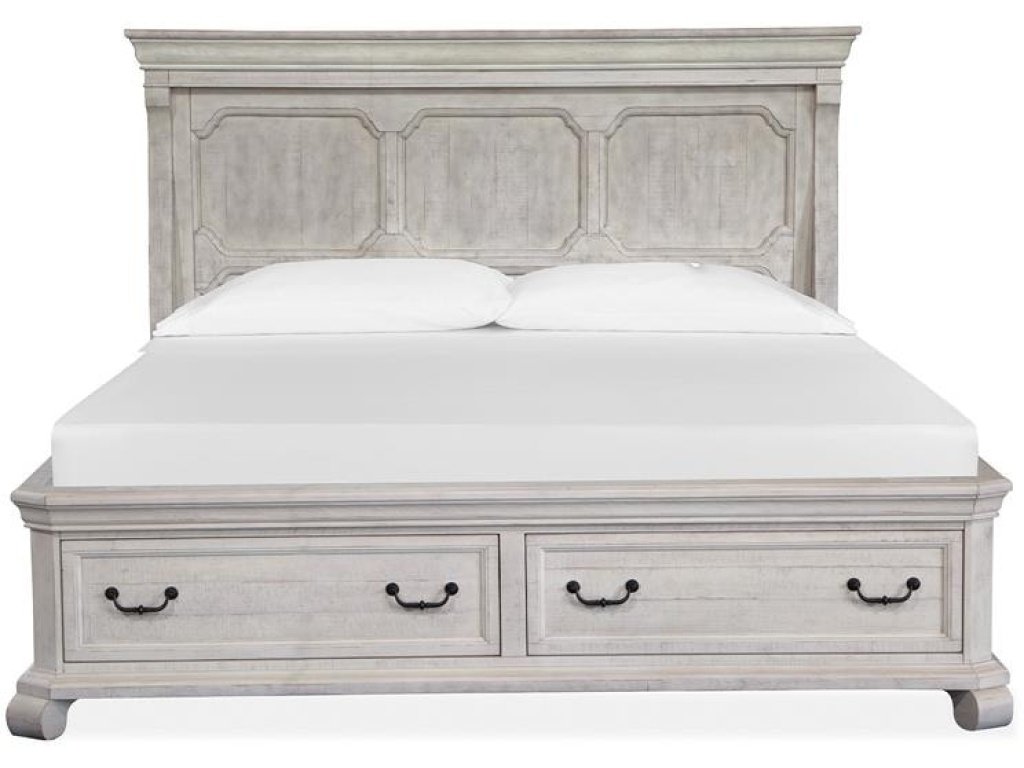 Magnussen Home Complete Queen Panel Storage Bed Furniture Bedroom Beds
