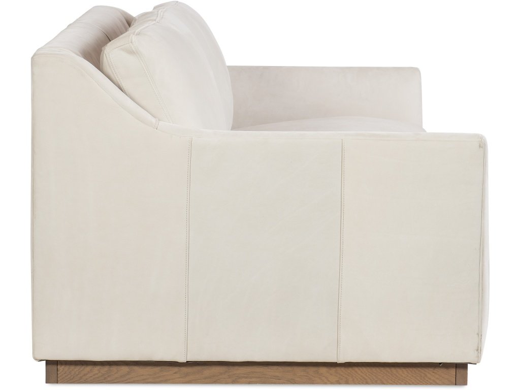 M Furnishings Jasmine Slope Arm Bench Seat Sofa - Leather Furniture ...