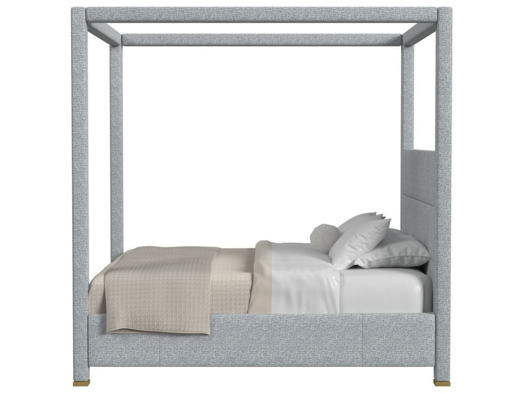 Uttermost Hibernate Canopy Bed, King - Dashing Blue, 2 Cartons ...