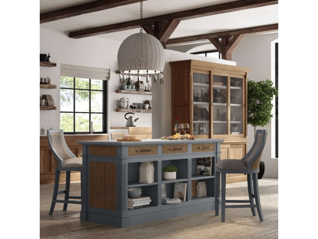 Bramble Monarch Counter Stool w/ Rattan Back Furniture Dining Room ...