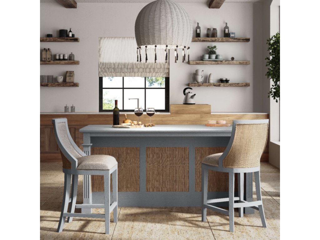 Bramble Monarch Counter Stool w/ Rattan Back Furniture Dining Room ...